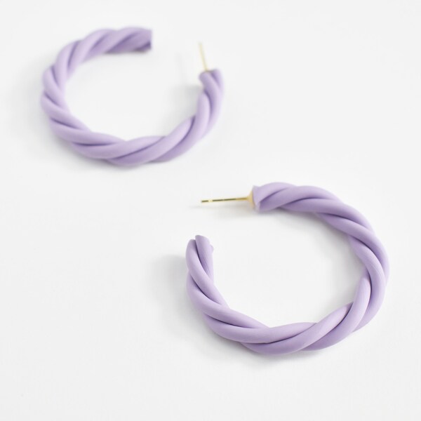 Purple Earrings - Etsy
