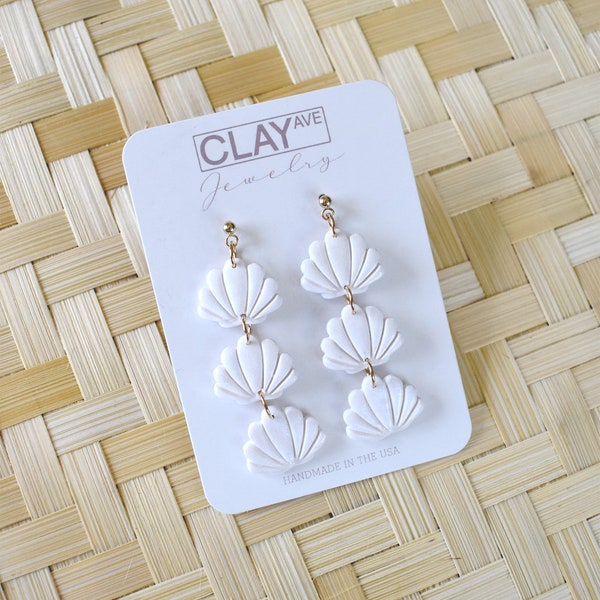 Seashell Earrings (Just for you!) - Etsy