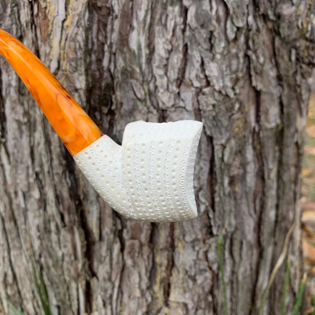 Meerschaum Pipe Stone Pipe Smoking Pipe Gift for Him Handmade Pipe ...