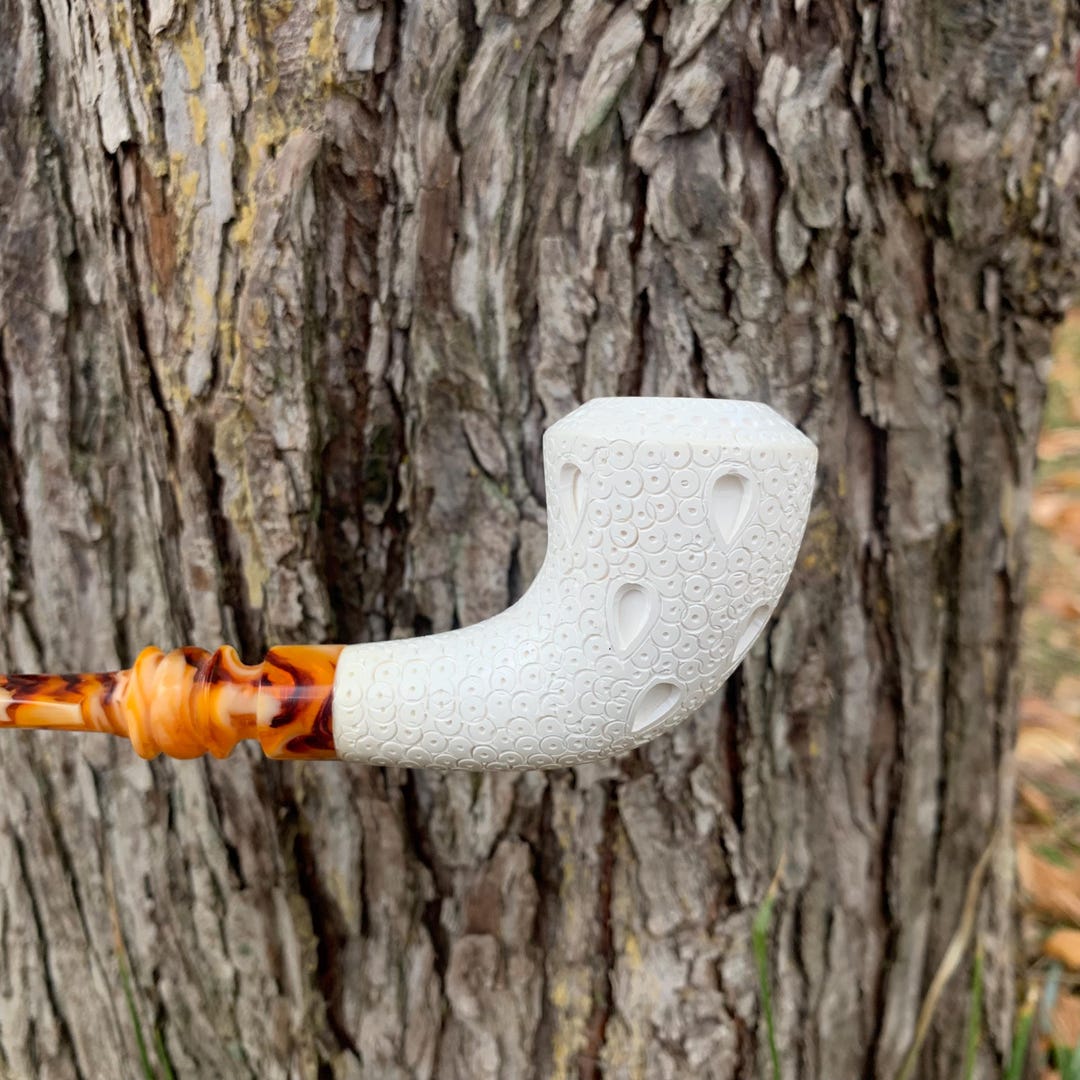 Meerschaum Pipe Stone Pipe Smoking Pipe Gift for Him Handmade Pipe ...