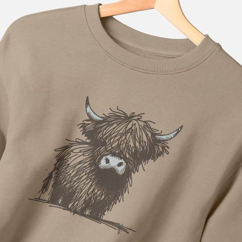 Highland Cow Jumper - Etsy UK