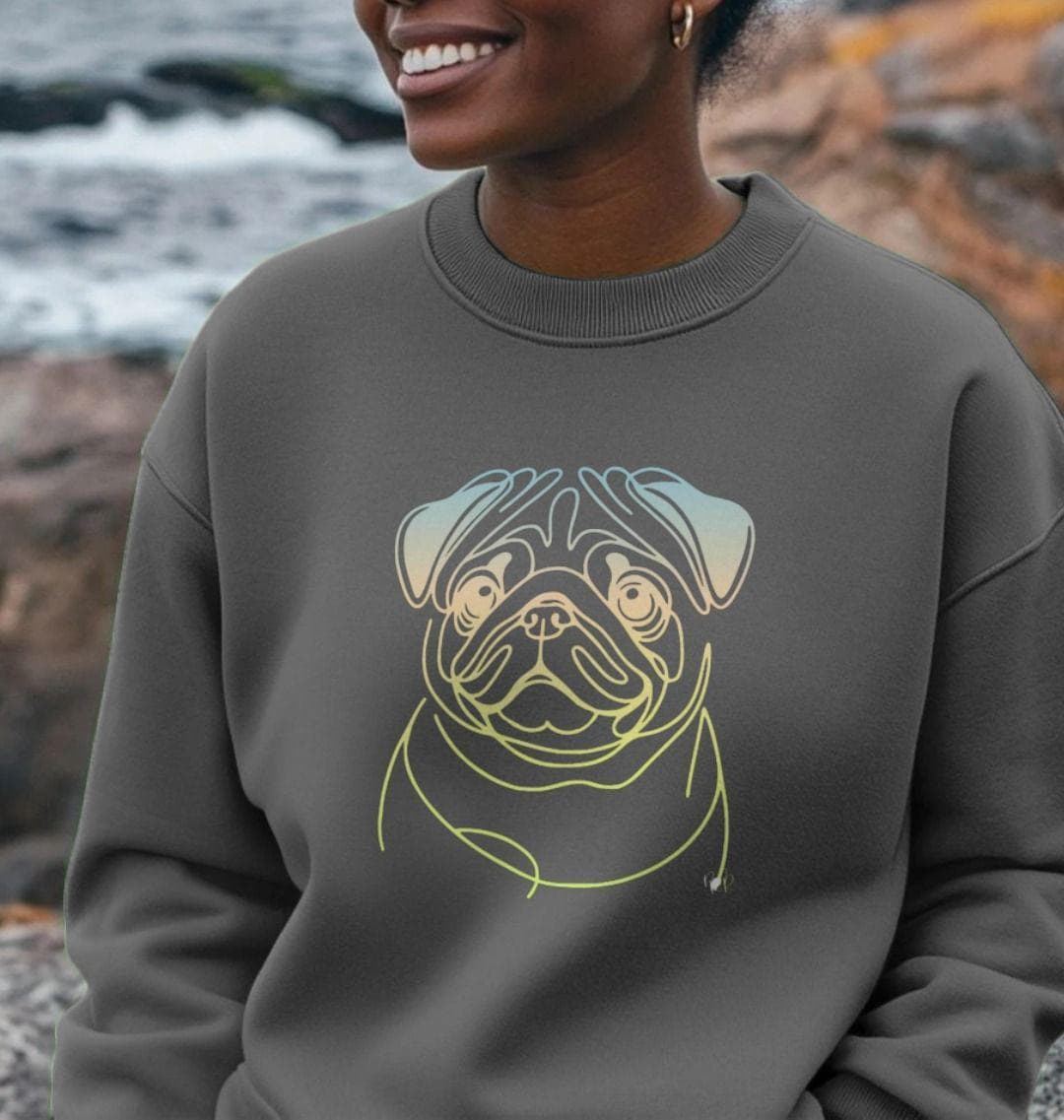 Pug Jumper Oversized Sweater for Women - Etsy