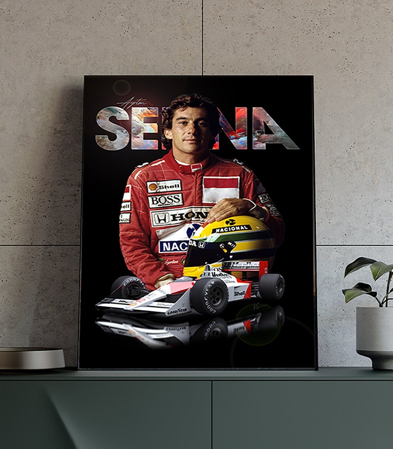 Ayrton Senna | Mclaren Formula 1 Poster Print | Iconic Ayrton Senna ...
