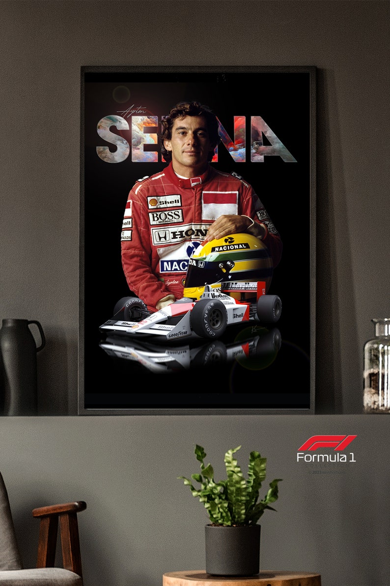 Ayrton Senna | Mclaren Formula 1 Poster Print | Iconic Ayrton Senna ...