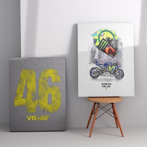 Valentino Rossi Set of 3 Digital Prints | No.46 | the Doctor | Digital ...