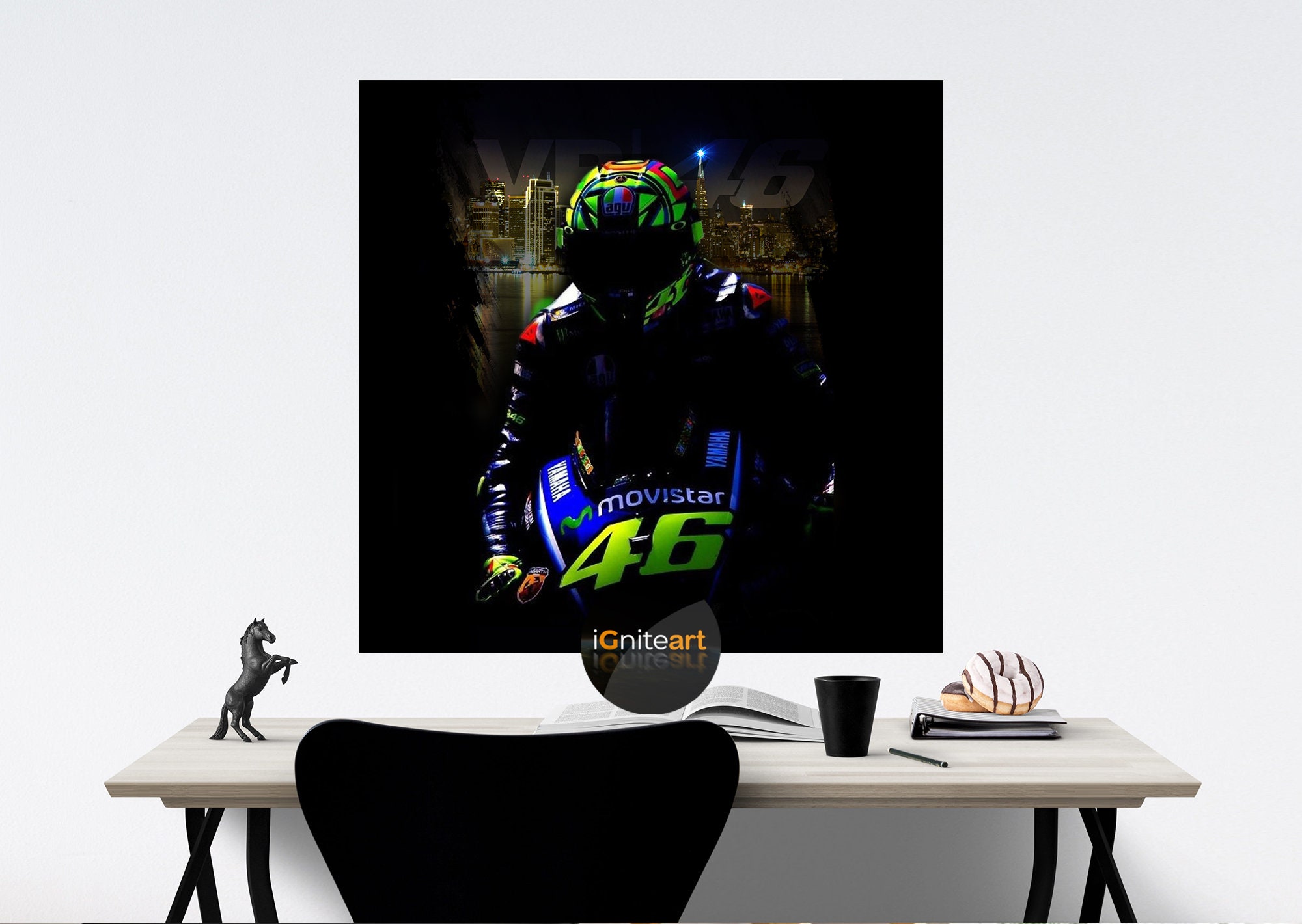 Valentino Rossi Poster, Motogp Wall Art, Digital Wall Art, 3 Versions ...