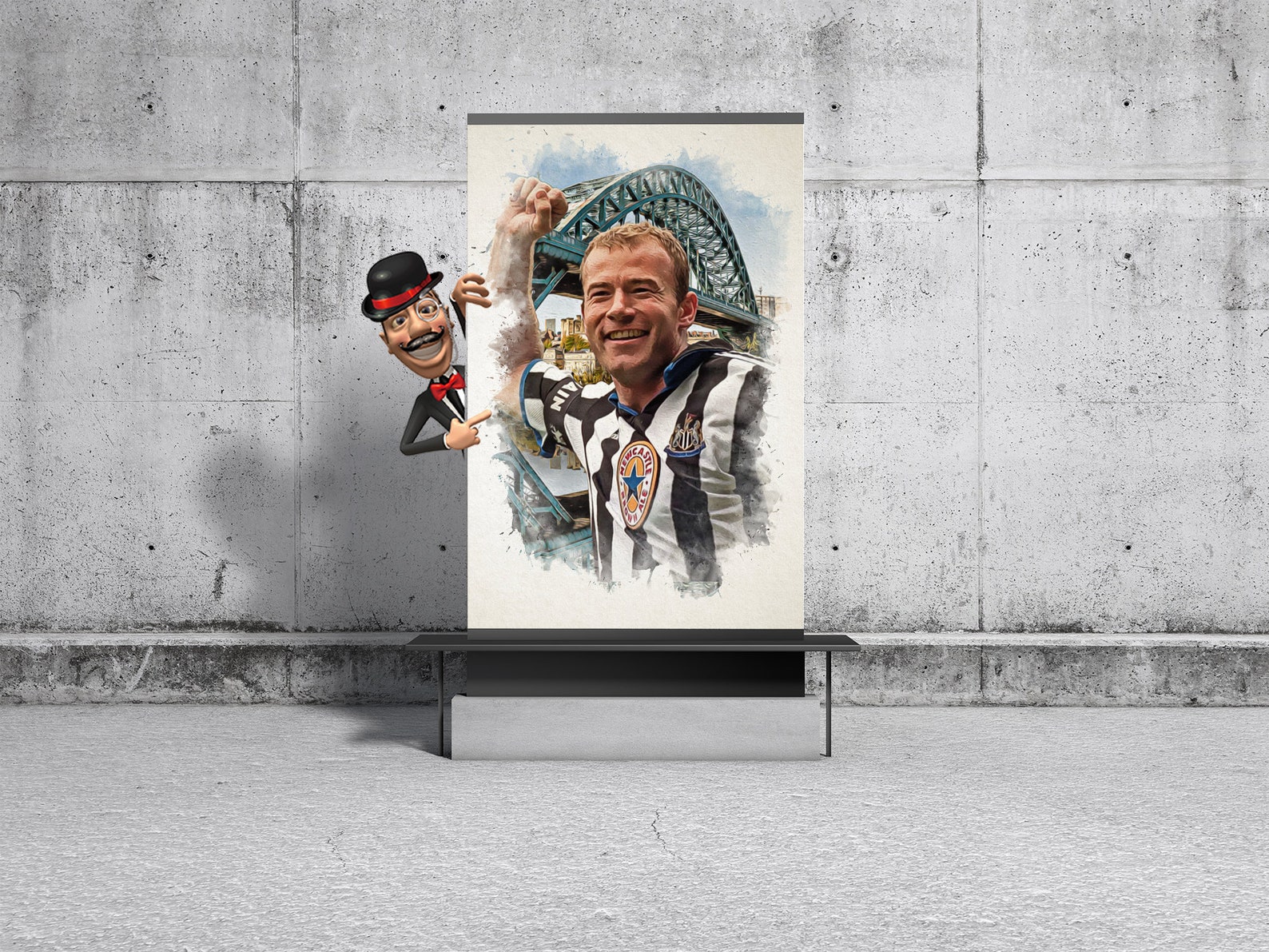 Alan Shearer Newcastle United Legend, Wall Art - Etsy UK