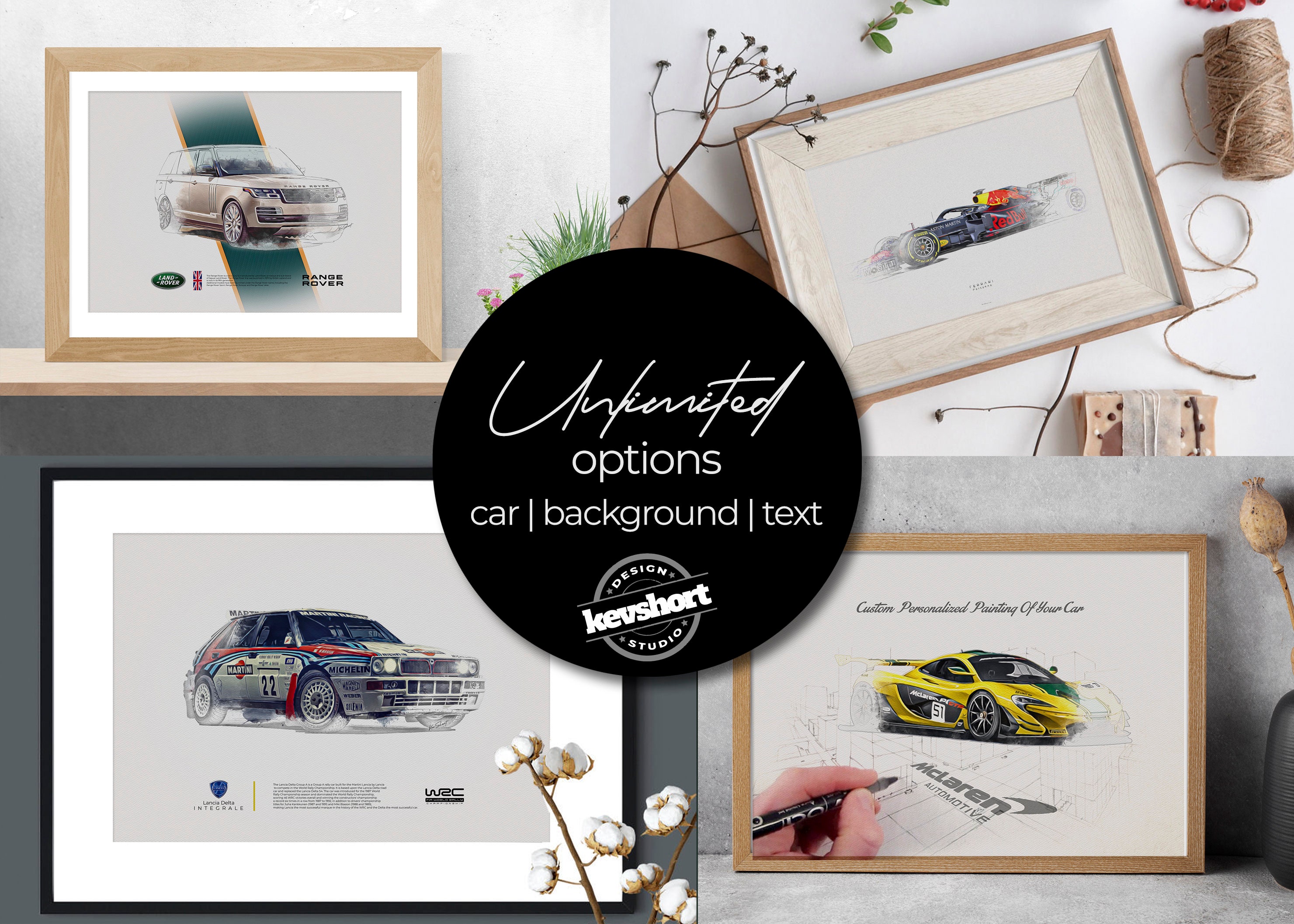 Personalised Car Print Custom Car Art Gift for Car Lovers - Etsy