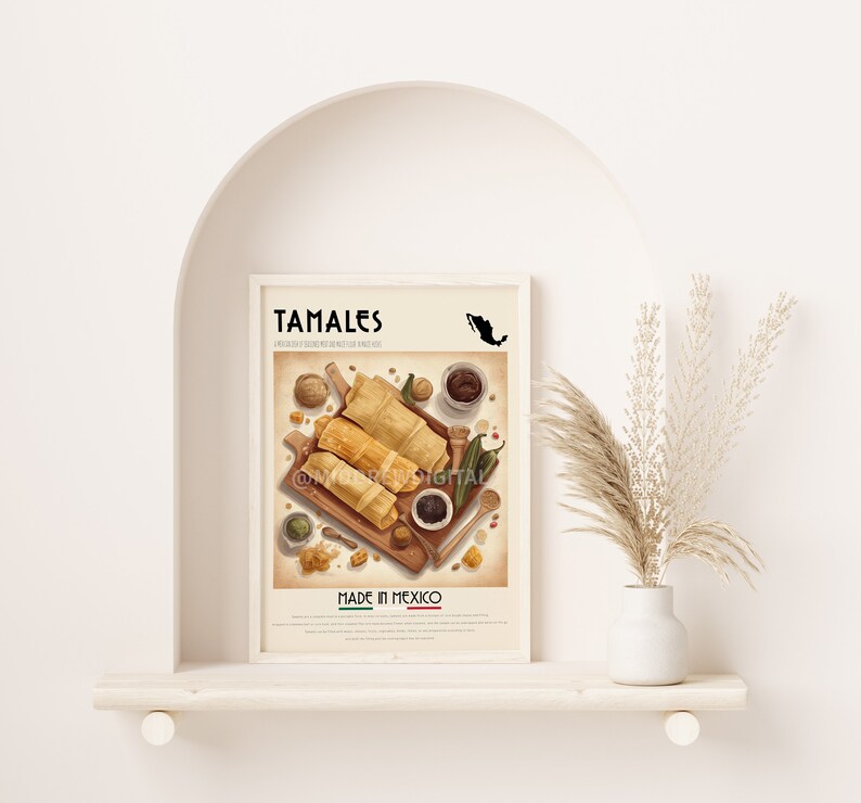 Tamales Poster Mexican Kitchen Food Print Cafe Wall Art - Etsy