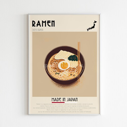 Sushi Poster Japanese Print Food Poster Cafe Wall Art - Etsy