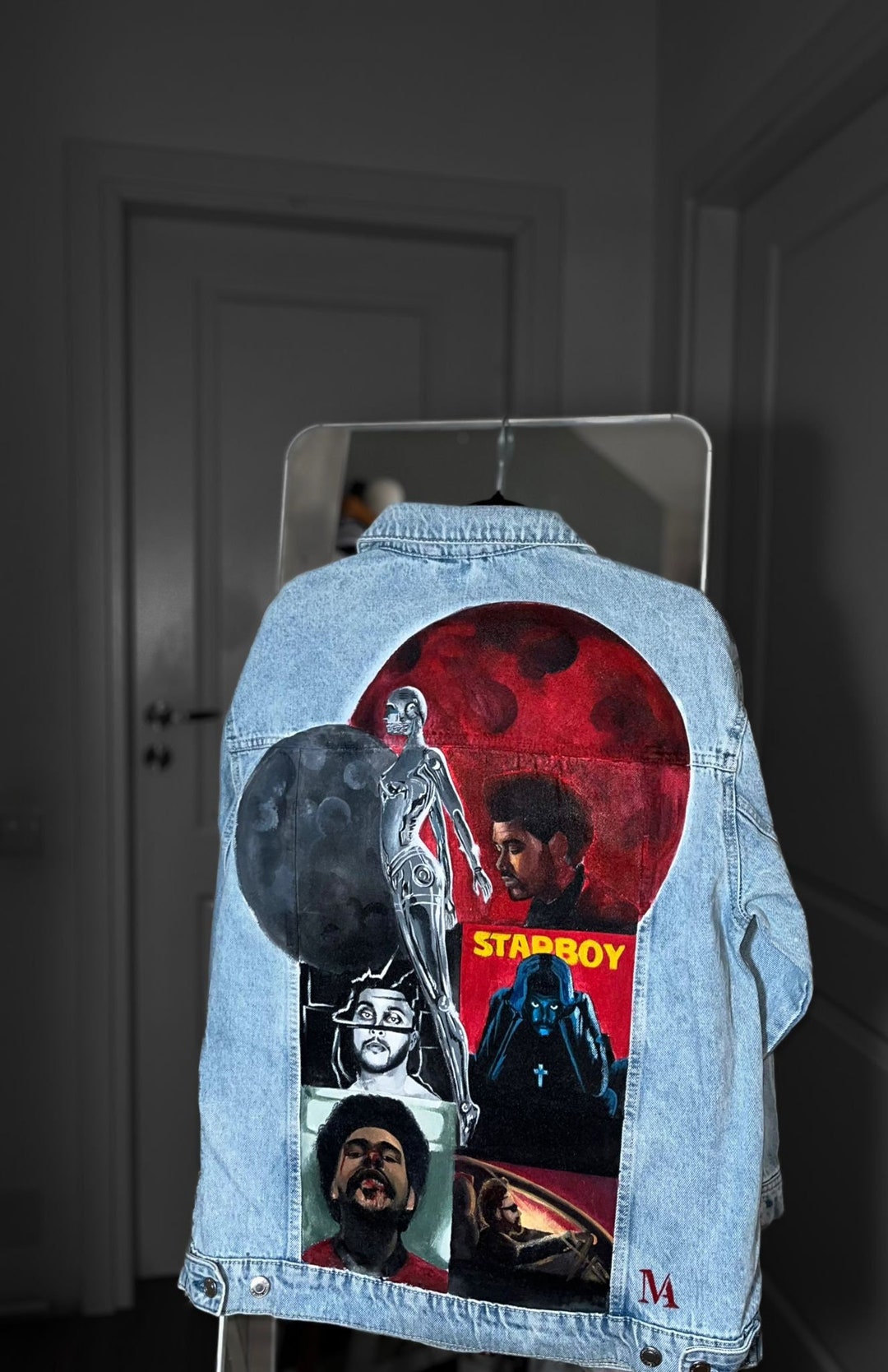 The Weeknd Custom Painted Jacket - Etsy