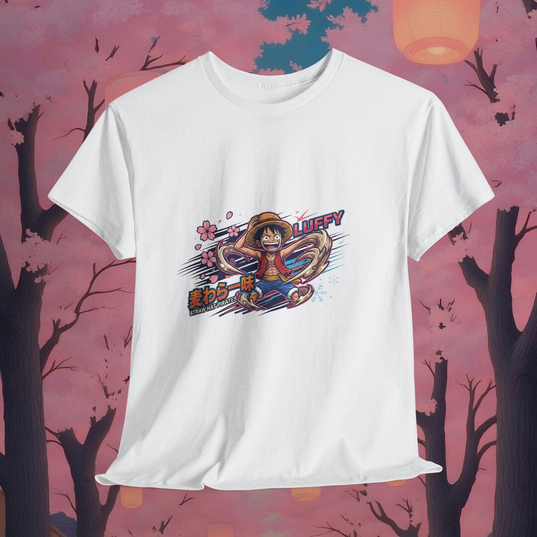Mkey D Lfy T-shirt | One Pie Anime Cartoon Tee - Etsy