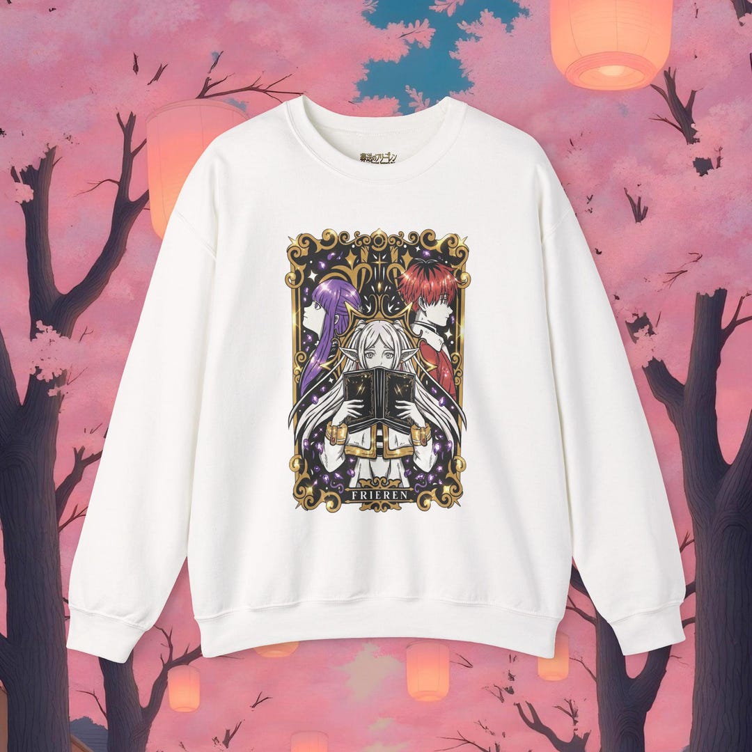 Frieren Beyond Journey's End Sweatshirt | Anime Crewneck Streetwear ...