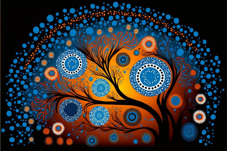 8 Original Beautiful Native Australian Aboriginal Prints Bundle of 8 Digital Prints Eclectic ...