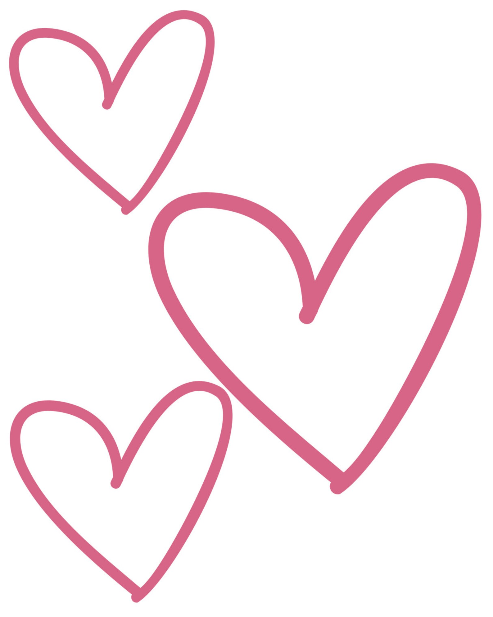 Heart Bundle, Heart Outline , Heart , Heart Outline Clipart, Valentine ...