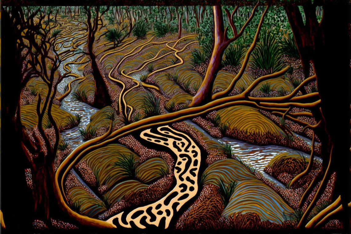 8 Original Beautiful Native Australian Aboriginal Prints Bundle of 8 ...