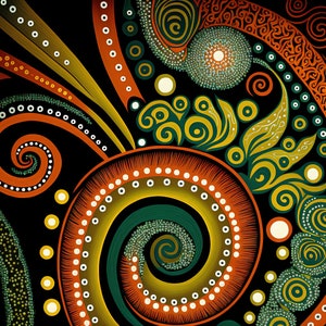 8 Printable Original Beautiful Native Australian Aboriginal Prints Bundle of 8 Digital Prints ...