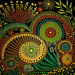 8 Printable Original Beautiful Native Australian Aboriginal Prints Bundle of 8 Digital Prints ...