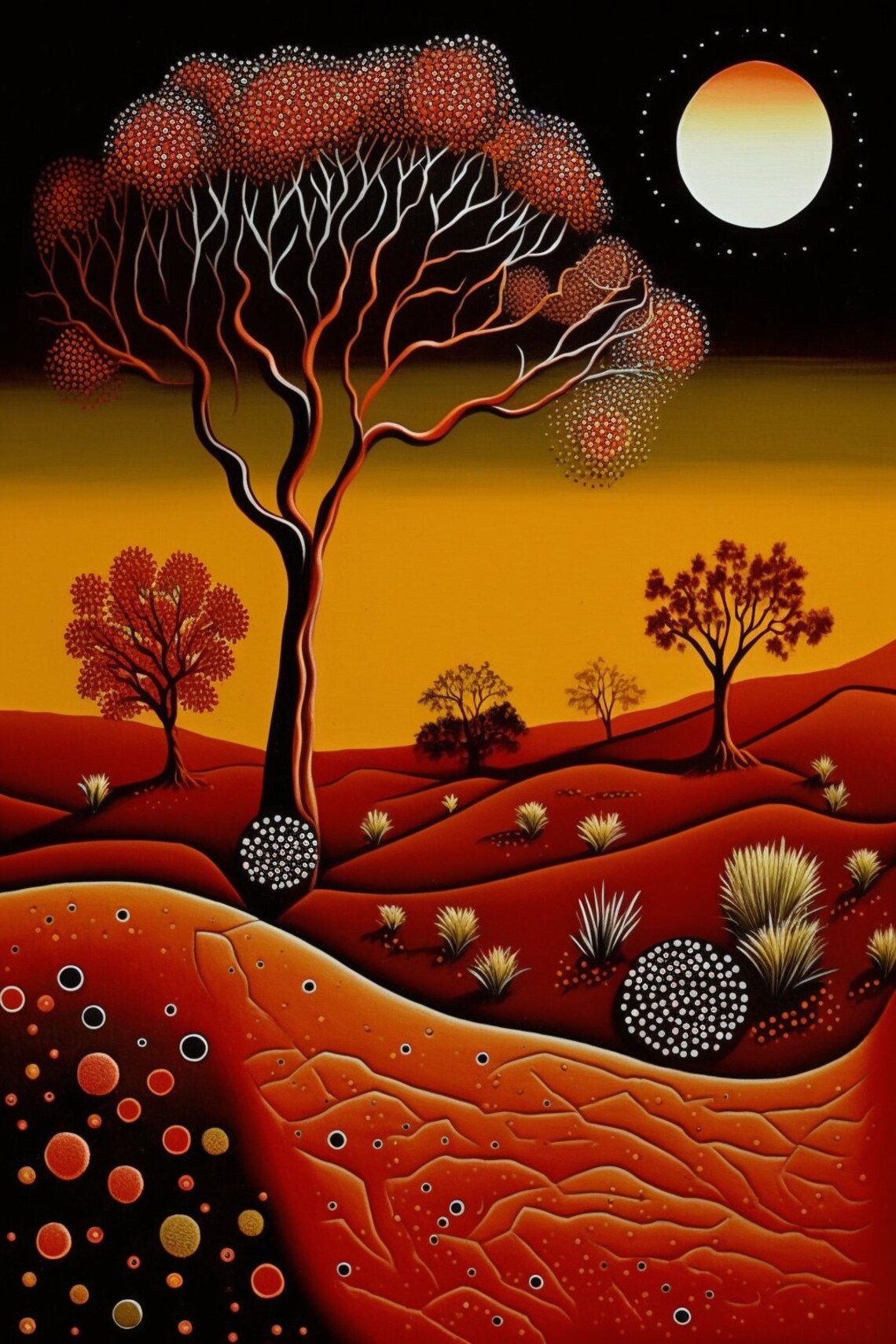 Contemporary Australian Aboriginal Art Prints 5 Original Digital Prints ...