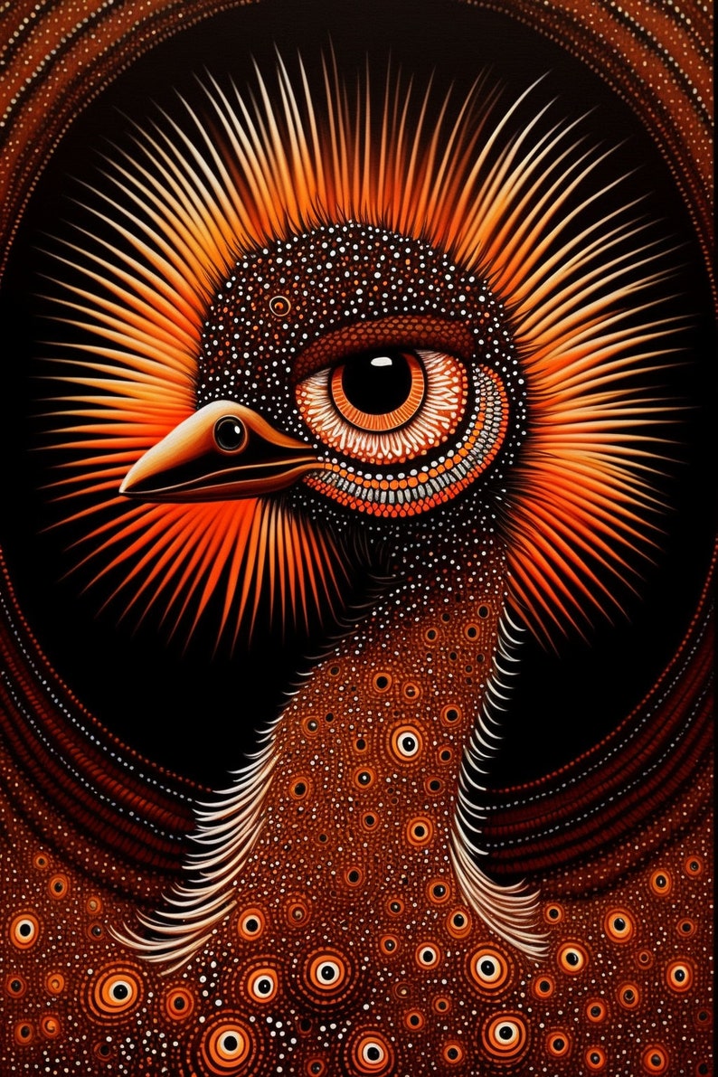 Contemporary Australian Aboriginal Art Prints - 5 Original Digital ...