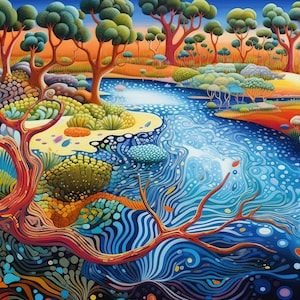 3 Original Beautiful Native Australian Aboriginal Prints Bundle of 3 ...