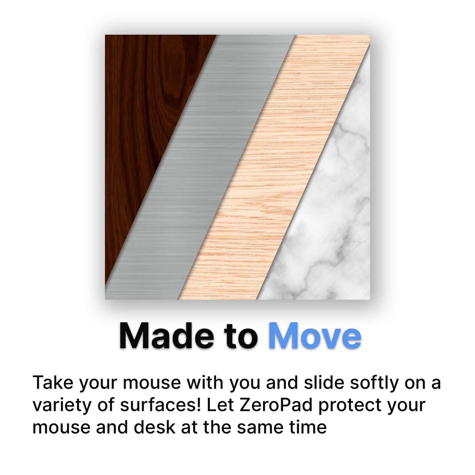 Mousepad for Apple Magic Mouse 2 ZEROPAD Minimalist Mouse Pad for Apple ...