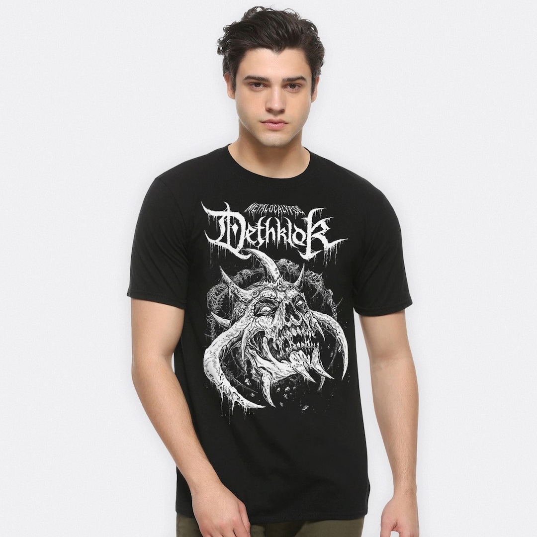 Metalocalypse Dethklok Skull T-shirt, Men's and Women's Sizes (DTH ...