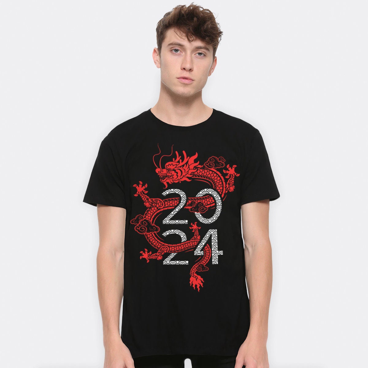 2024 Year of the Dragon T-shirt Chinese Red Dragon Shirt - Etsy