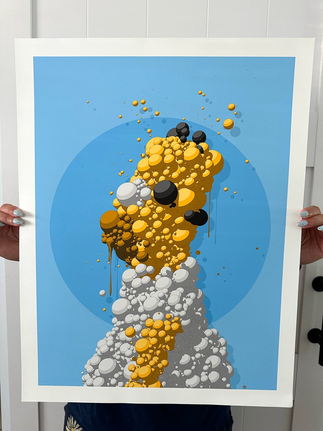 Homer Simpson | Art Print | Wall Art | Giclée Print | Art | Pop Art - Etsy