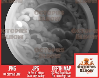 Mooncity - Laser Burn 3D, 8K File for Engrave, Depth Map for Fiber or ...