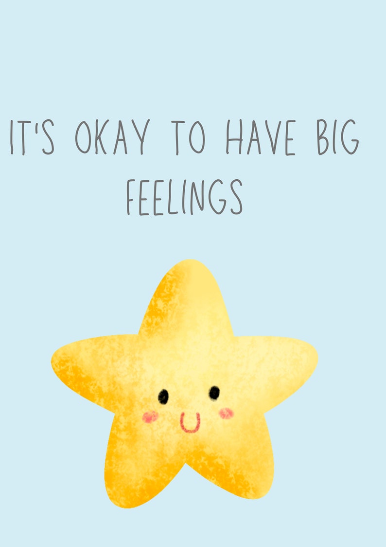 Big Feelings Emotion Identifier Posters - Etsy