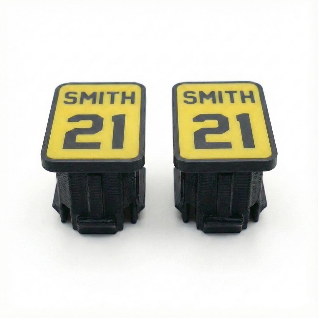 Custom Hockey Stick Plugs (2 Pack) | Personalized Name & Number - Etsy