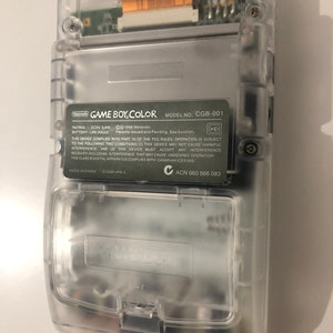 Nintendo Gameboy Colour With Backlit IPS Screen Mod Custom Clear ...