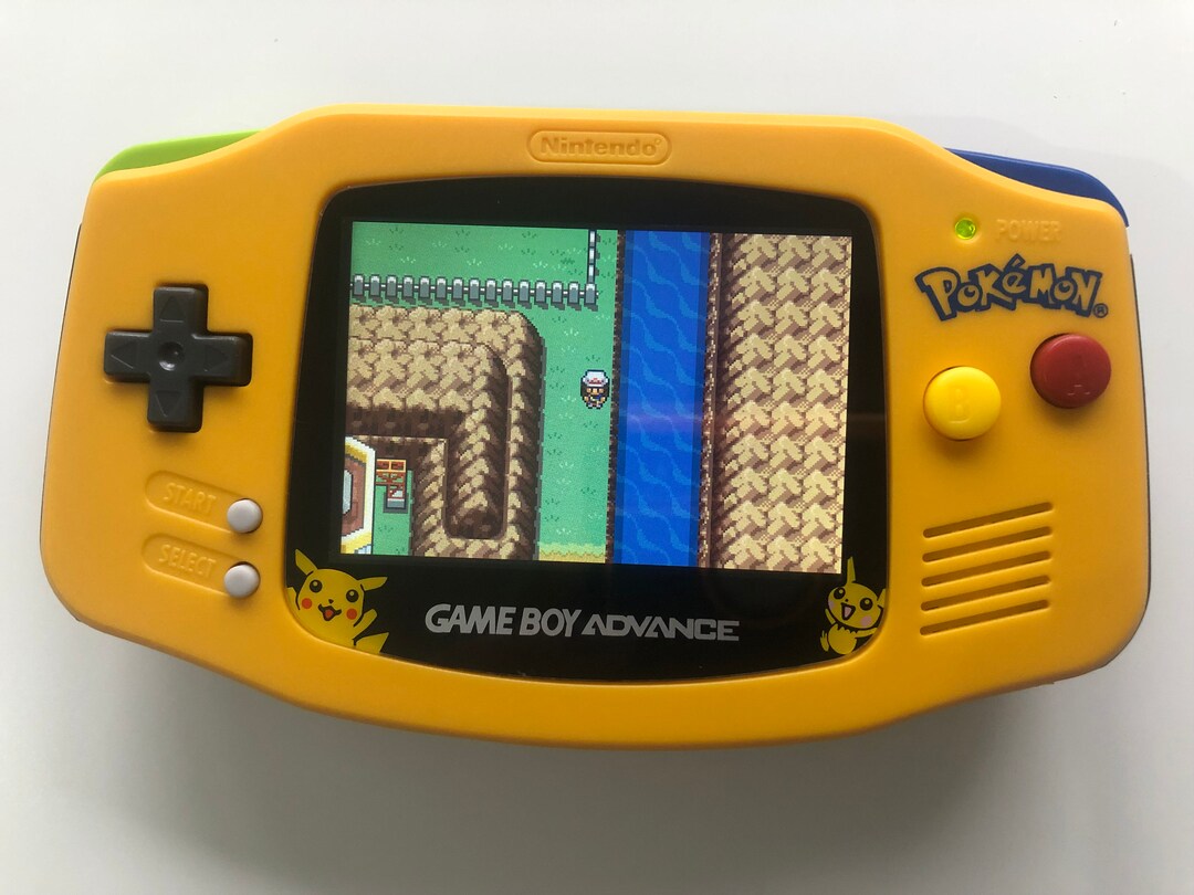 Nintendo Gameboy Advance With Backlit IPS V2 Screen Mod Custom Pokemon ...