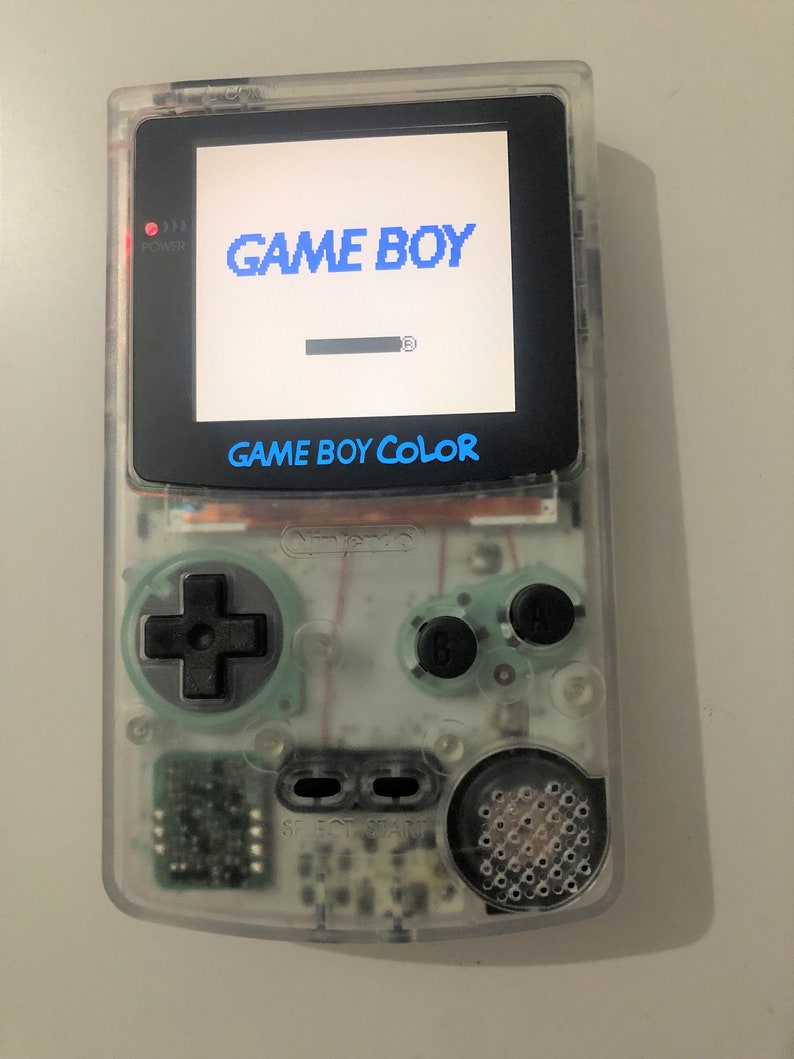 Nintendo Gameboy Colour With Backlit IPS Screen Mod Custom Clear ...
