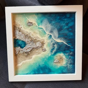 Seascape,ocean Resin Wall Art,coastal Home Decor, Beach Wall Resin Art ...