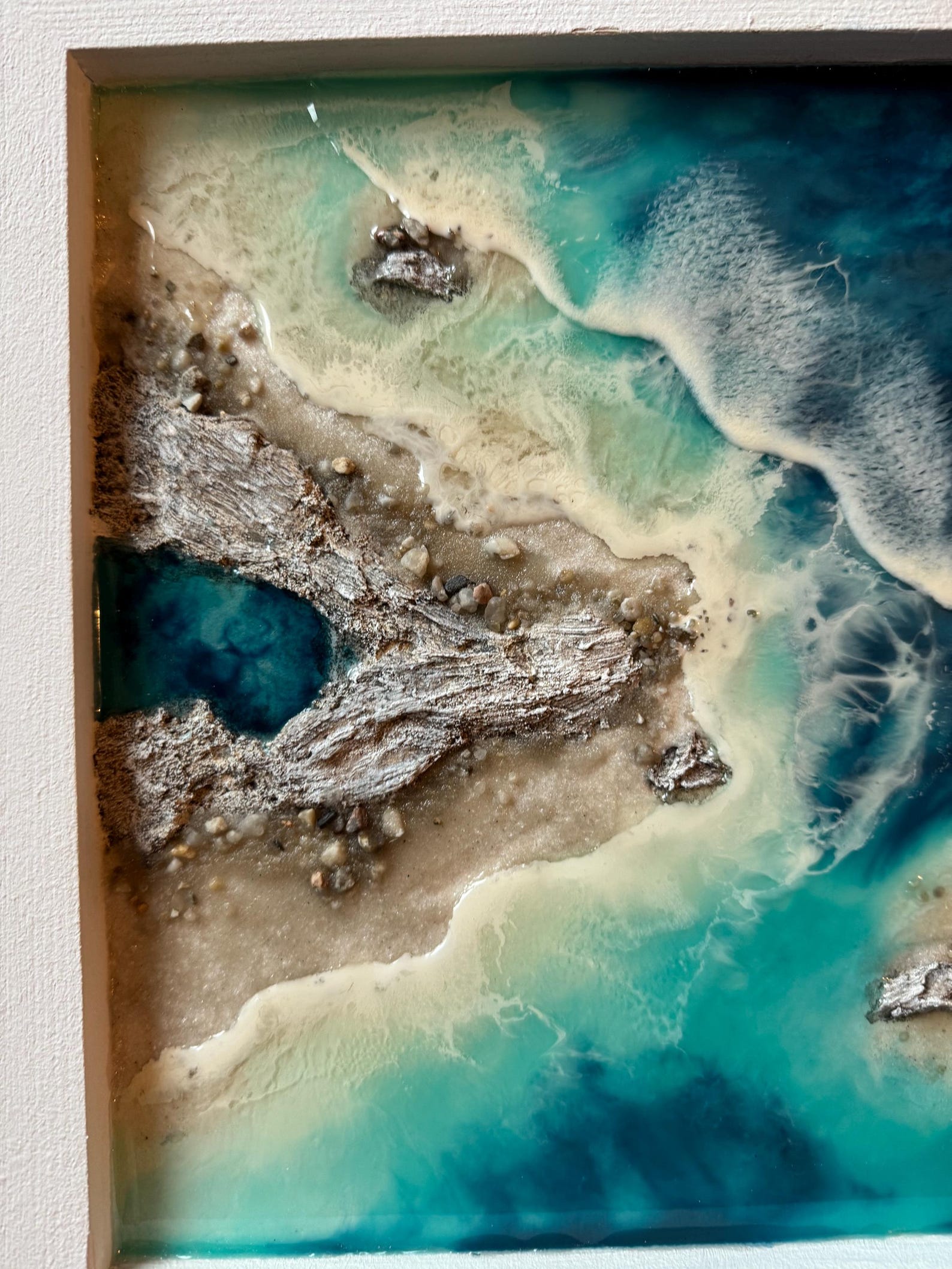 Seascape,ocean Resin Wall Art,coastal Home Decor, Beach Wall Resin Art ...