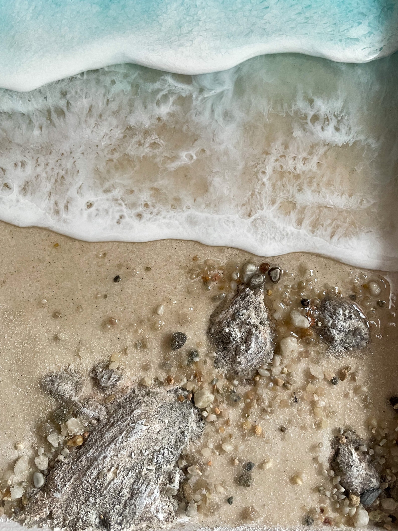 Seascape,ocean Resin Wall Art,coastal Home Decor, Beach Wall Resin Art ...