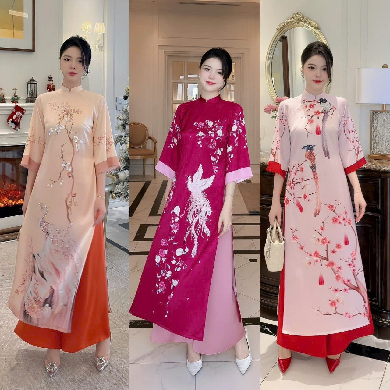Pre-made Modernized Vietnamese Ao Dai Ao Dai for Women Ao Dai Lunar New ...