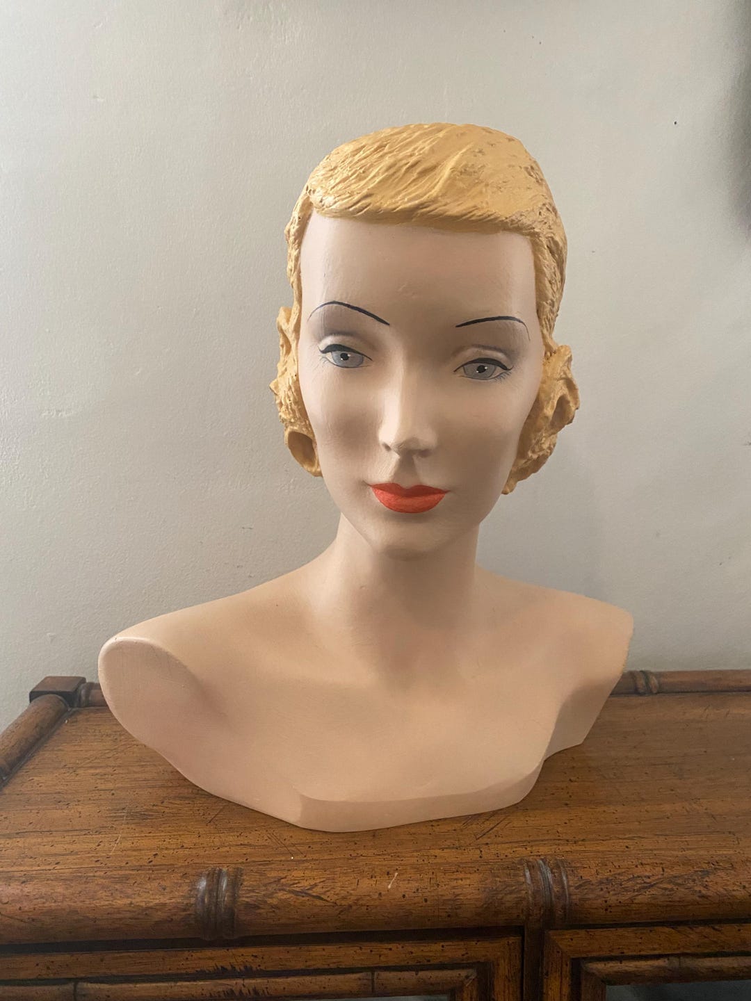 Beautiful Hand Painted Millinery Hat Display Mannequin Head - Etsy