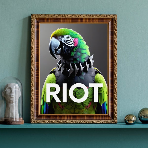 Parrot Poster - Etsy