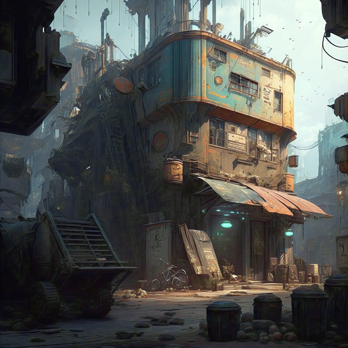 Sci-fi Dystopian Neighborhood - Etsy