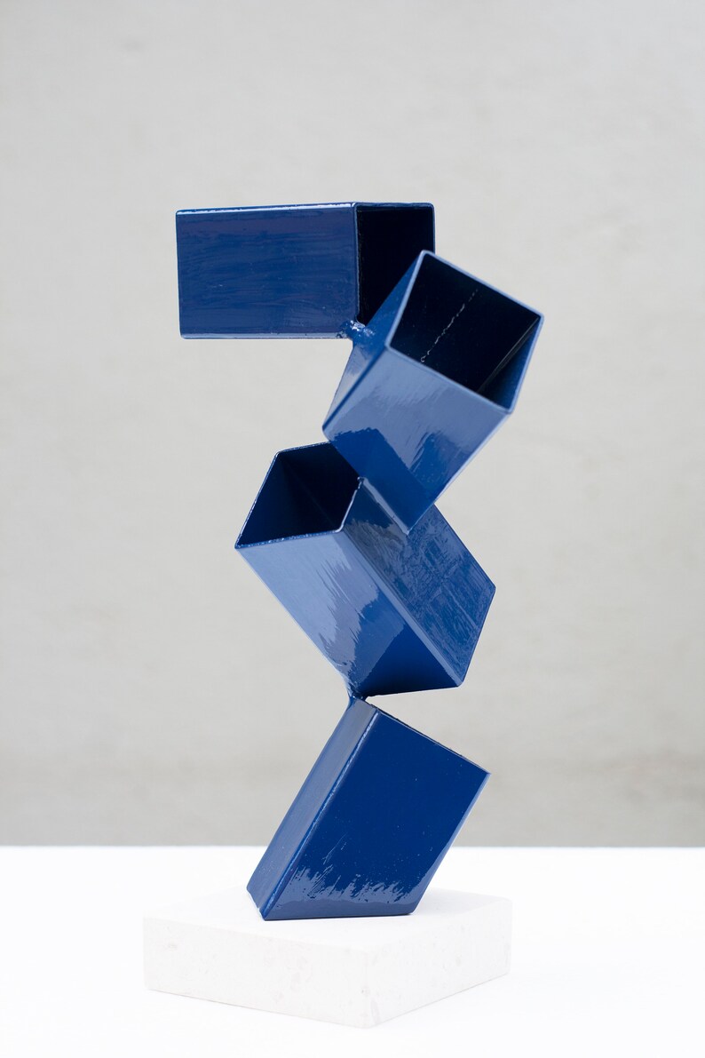 Canduela Sculpture Steel Blue / Escultura Acero Azul / Cubic Spaces 2 ...