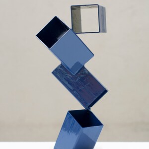 Canduela Sculpture Steel Blue / Escultura Acero Azul / Cubic Spaces 2 ...