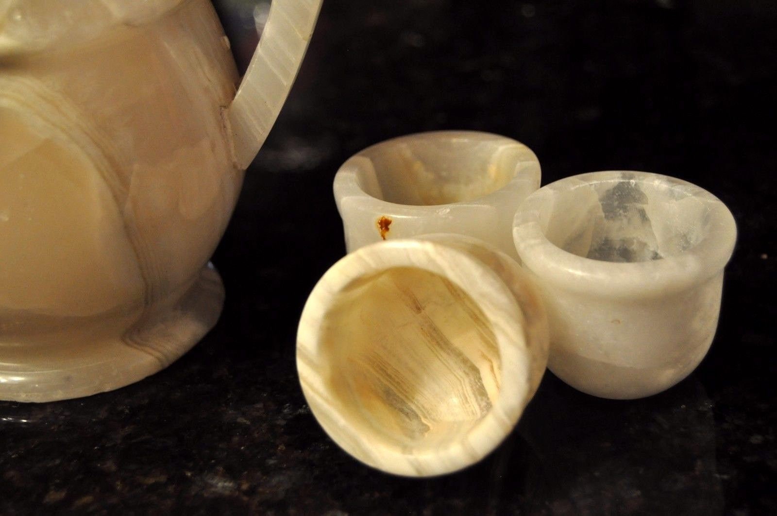 Onyx Marble Tea Pot Server Set - Etsy