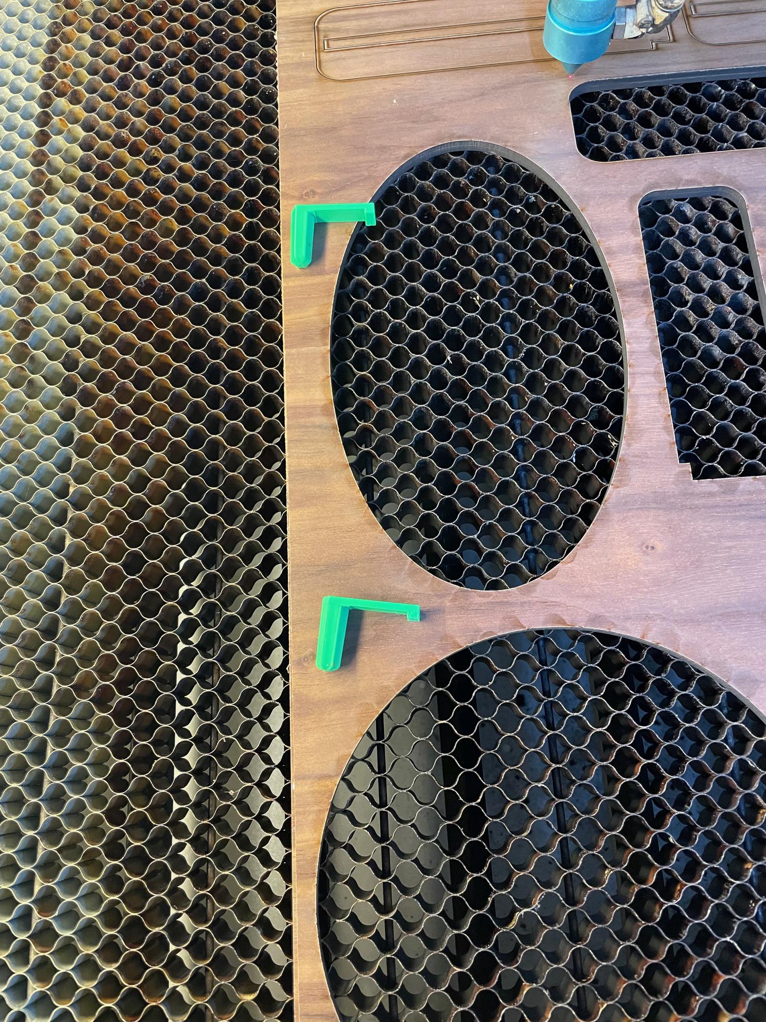 Honeycomb Laser Bed Hold-down Pins: Low Profile 3D Printed Engraving ...
