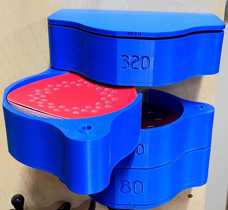 Sanding Disc Holders | 3D Printed | Sandpaper Disc Storage | Shop Tool ...
