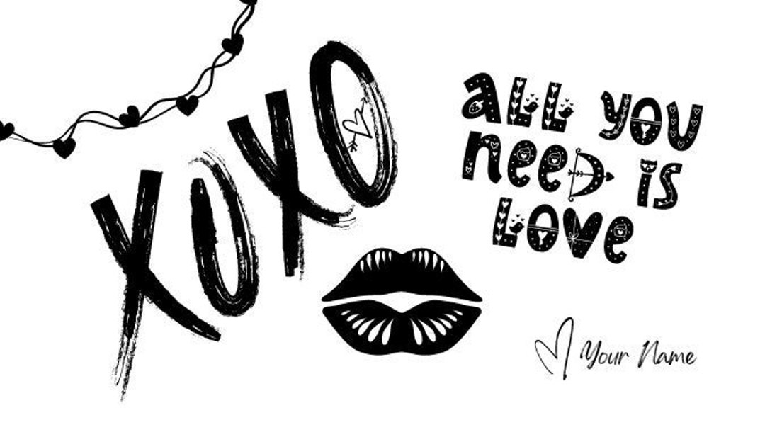 XOXO Packaging Sticker - Etsy