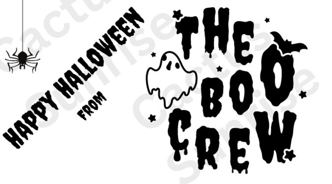 The Boo Crew Thermal Printer Sticker - Etsy