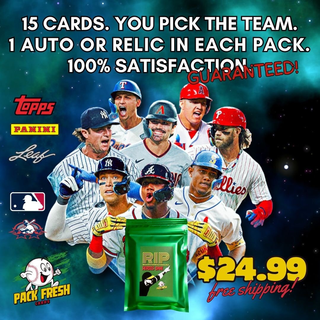 RIP Team Mystery Packs - You Choose the MLB Team! - Etsy